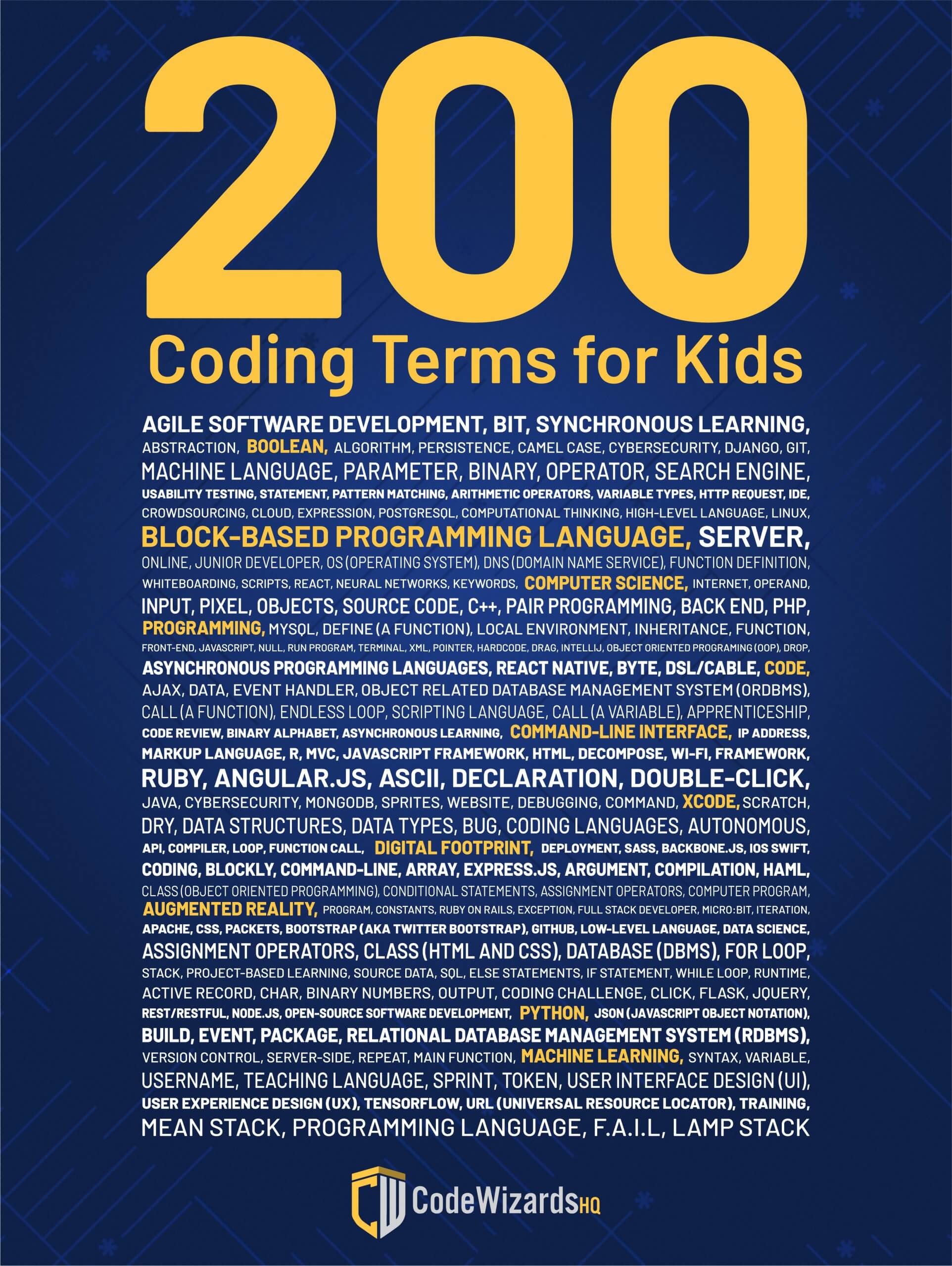 200 Common Coding Terms Definitions For Kids CodeWizardsHQ